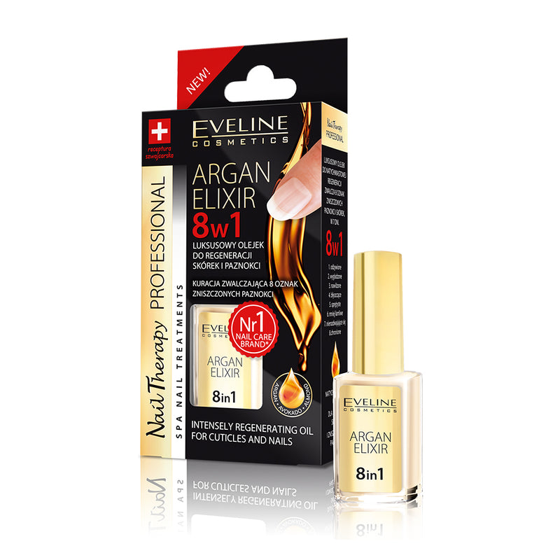 Nail Therapy Argan Elixir 8 in 1 Intensely Regenerating Oil for Cuticl